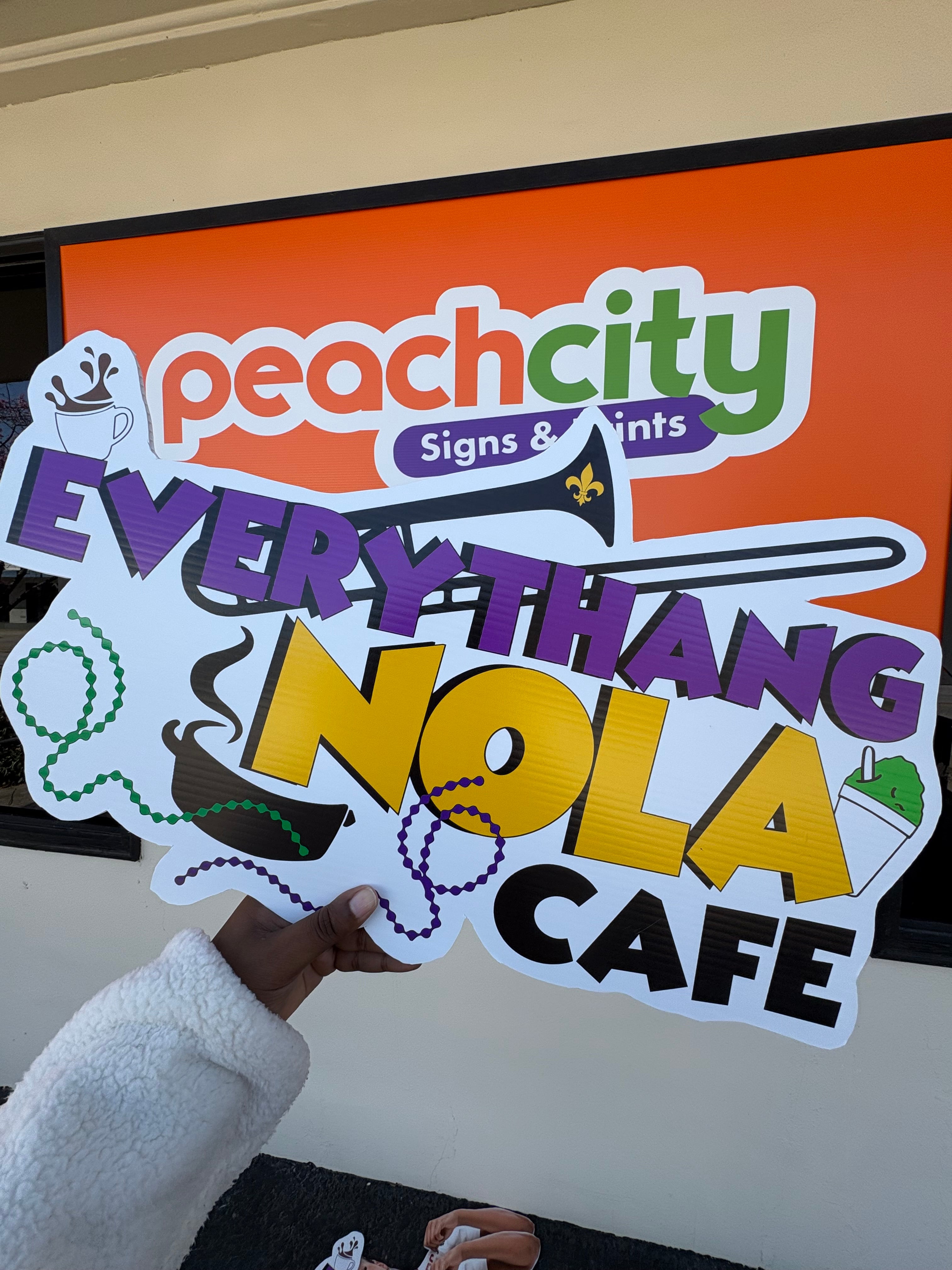 Handheld Sign Cut-Outs – Peach City Customs